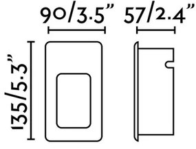 FARO 70396 - LED Venkovní zápustné svítidlo NASE-2 LED/3W/230V IP44