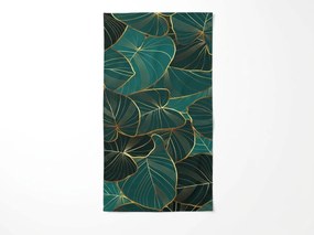 Rychleschnoucí XXL plážová osuška VERDARA zelená 150 x 210 cm, 100% mikrovlákno