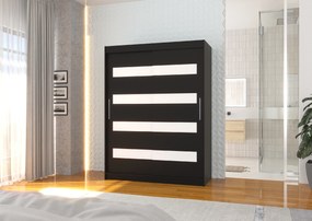 ADRK Furniture Skříň posuvná se zrcadlem MARTINEZ 150