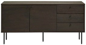 Designová komoda Adhara 150 cm kouřová hnědá