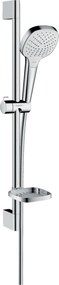 Hansgrohe Croma Select E - Set sprchové hlavice, tyče a hadice, 3 proudy, EcoSmart, bílá/chrom 28157400