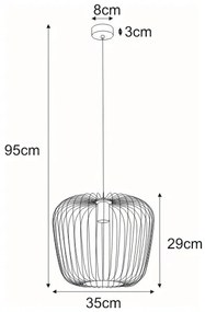 Závěsné svítidlo K-4100 z řady EDEN