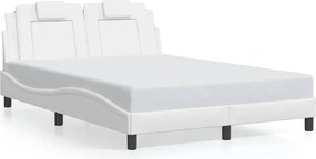Rám postele Viana bez matrace bílý 120x200 cm umělá kůže 3208083