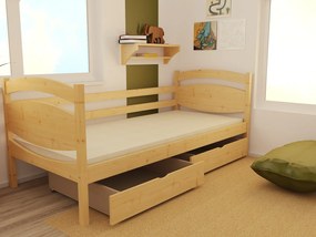 Dětská postel masiv 033 borovice masiv 90 x 200 cm přírodní