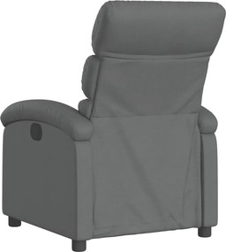 Elektrické polohovací křeslo tmavě šedé textil 3203955