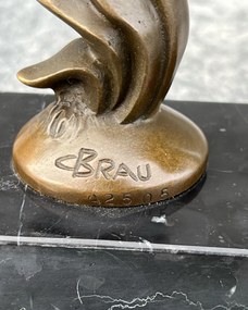 Bronzová socha - LEV ART DECO