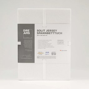 Florella Prostěradlo Solit Jersey Weiss, 180-190x200 cm