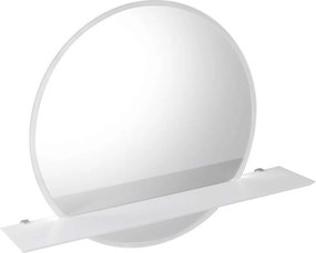 Sapho Viso - Zrcadlo s LED osvětlením, průměr 60 cm, matná bílá VS060-01