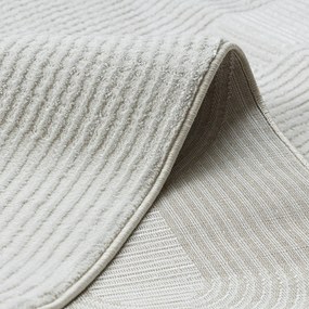 Dywany Łuszczów, Kusový koberec Balance 9086 cream, 80x150, bílá, ložnice