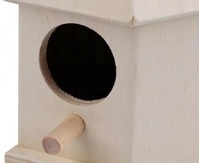 Dřevěná ptačí budka k domalování