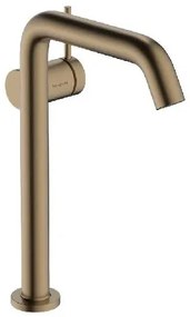 Hansgrohe Tecturis S - Umyvadlová baterie s výpustí Push-Open, CoolStart, EcoSmart, kartáčovaný bronz 73373140