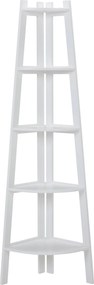 XXXLutz ROHOVÝ REGÁL, bílá, 40/180/40 cm Carryhome - Knihovny - 007968027701