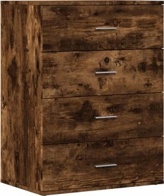 Příborníky 2 ks kouřový dub 60 x 39 x 80 cm kompozitní dřevo 3276627