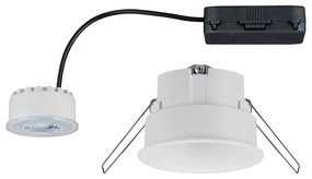 Paulmann 93416 LED Cymbal, bílá bodovka, 1x6,7W LED 2700K stmívatelná, prům. 7,7cm, IP44