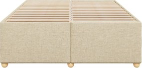Rám postele bez matrace krémový 140 x 200 cm textil 3284741