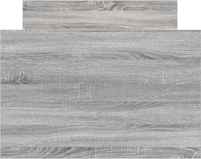 Rám postele s hlavovým a nožním čelem šedý sonoma 90 x 200 cm 3203808
