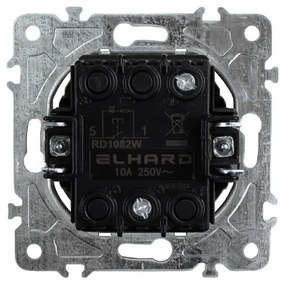 Elhard Kulaté tlačítko Rondo č.1/0So s LED kontrolkou, černé RD1082B