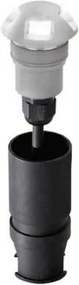 FAN LED-STEP24V-R4M Pochozí venkovní svítidlo LED STEP DC 24 V nikl hliník 2 W 170 lm 4000 K IP67 (4 side) 4,5x5,7 cm - FANEUROPE