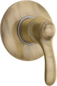 Sapho Sapho, KIRKÉ podomítková sprchová baterie, 1 výstup, bronz, KI41B