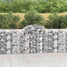 Klenutý gabionový koš 200 x 50 x 100/120 cm pozinkované železo 153495
