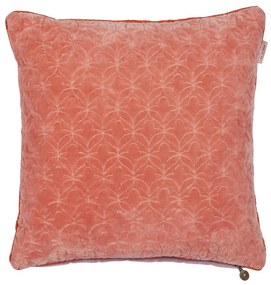 Pip Studio polštář Quilty Dreams Coral 45x45cm, korálový (sametový polštář 45x45cm s výplní)