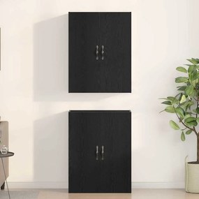 Nástěnná skříň 2 ks Černý dub 69,5 x 34 x 90 cm 3333101