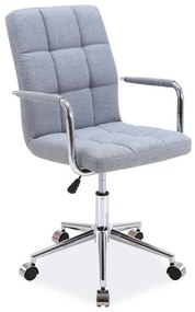 MAXIVA Kancelářská židle - Q-022, čalouněná, šedá