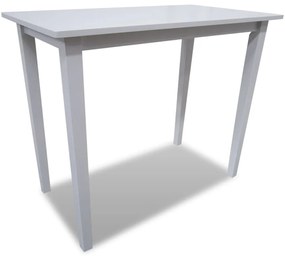 vidaXL Bílý dřevěný barový stůl