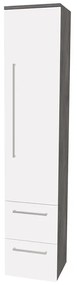 Mereo Bino, koupelnová skříňka vysoká 163 cm, pravá, Multidecor, Beton tmavě šedý CN698BET2