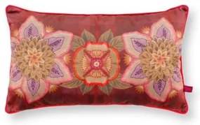 Pip Studio dekorační polštář Flores Felices 30x50 cm, červený