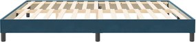Postel Box Spring bez matrace tmavě modrá 200x220 cm samet 3315895