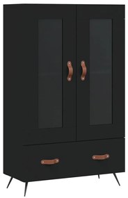 vidaXL Skříň highboard černá 69,5 x 31 x 115 cm kompozitní dřevo