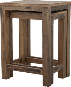 BLOOMINGVILLE Dřevěný set 2 odkládacích stolků GALEN 82064785