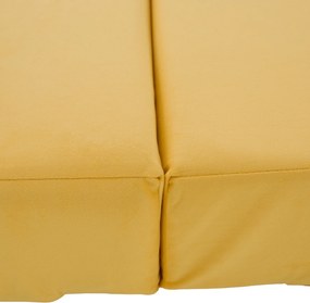Skládací matrace/křeslo, 2v1, žlutá, VEDIS