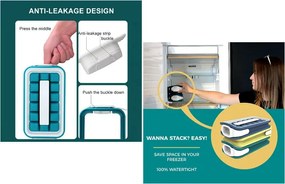 Výrobník ledu přenosný - s lahví na vodu - 2 v 1