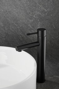 Gamma Roy, vysoká umyvadlová baterie h-301, černá matná, GMA-BRYPUW-BK
