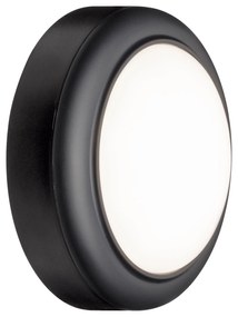 Paulmann 94119 tmavě šedé nástěnné/stropní venkovní svítidlo LED 8W 3000K, průměr 14cm, IP44