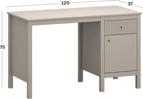 Psací stůl 1d1s/120 (T) taupe Kleo