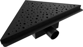 B-TRIANGL 30 Black Odtoková vpusť rohová