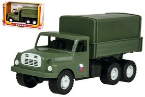 Auto nákladní Tatra 148 khaki vojenská plast 30cm v krabici 35x18x13cm