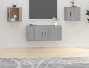 vidaXL Nástěnné TV skříňky 2 ks 40 x 34,5 x 40 cm [816643] Barva: šedá sonoma