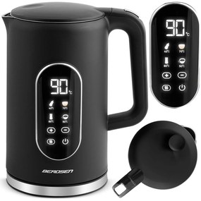Elektrický konvice 1,7l Berdsen BD-712 černá-stříbrná
