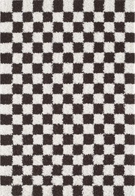 Hnědý/krémový koberec 120x170 cm Grida – ESTE
