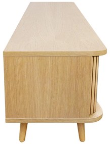 TV stolek v dekoru dubu v přírodní barvě 178x50x40 cm Rove – Woodman