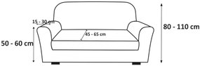 Forbyt, Potah multielastický, Petra, béžový trojkřeslo 180 - 240 cm