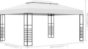 vidaXL Altán se zatahovací střechou 3 x 3 m 180 g/m² [47956] Barva: antracitová