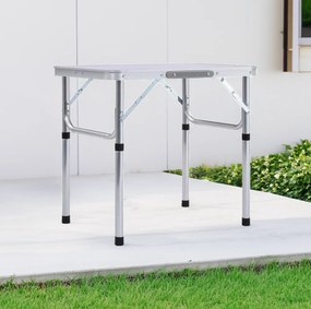 Kondela Skládací kempingový stůl, 60 cm, hliník/MDF, KEPI TYP 2