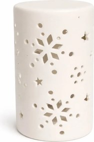 LED keramický svícen na baterie 7,5 × 12,5 cm, teple bílá, IP20, LR44