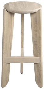 Stolička z dubového dřeva v přírodní barvě Eli – Blomus