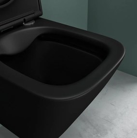 design závěsný klozet DOPORRO DZ112 WC - BLACK - soft close